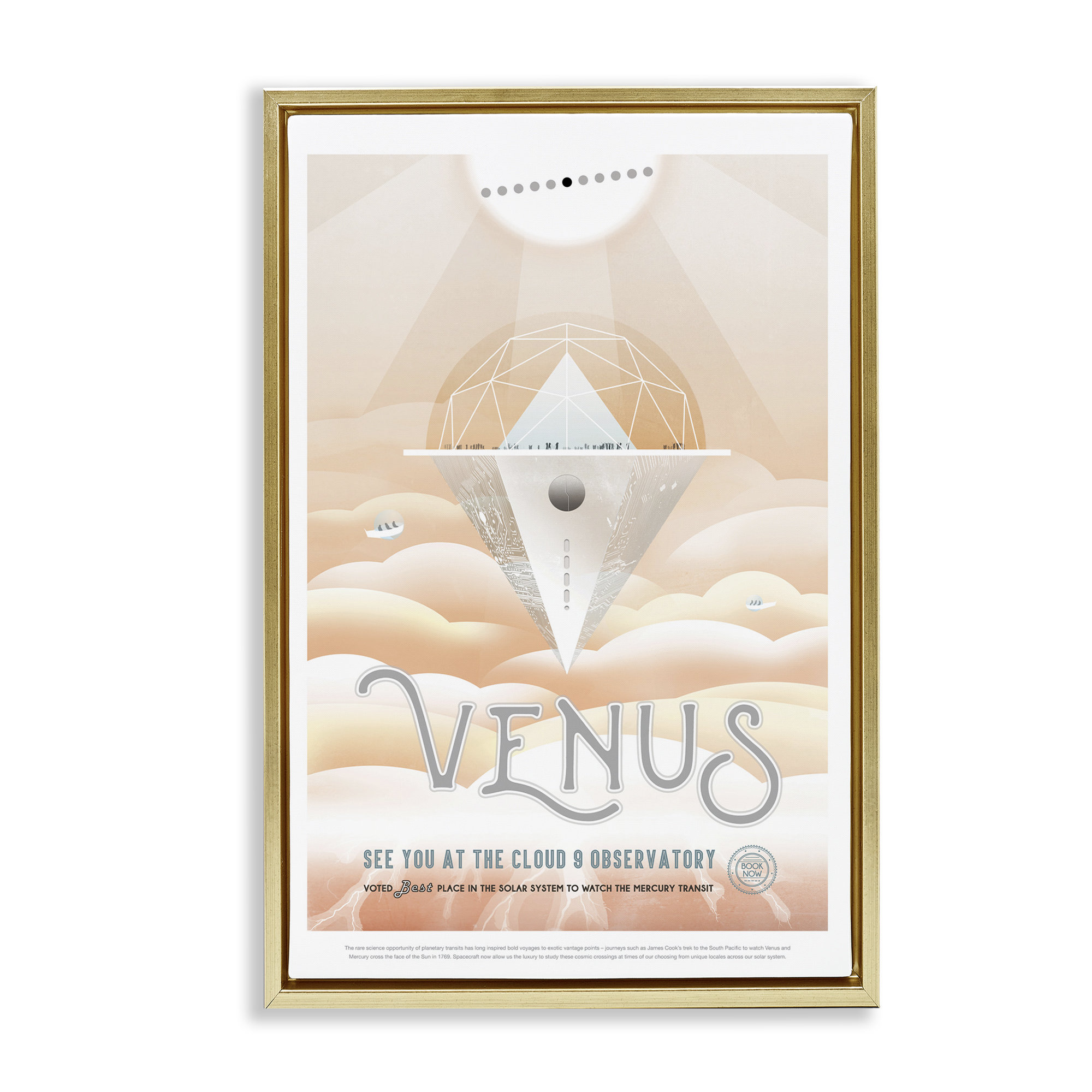 Trinx Venus Space Exploration Framed Floater Canvas by Jet Propulsion ...