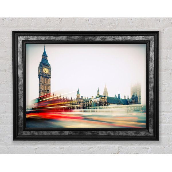 Ebern Designs Big Ben Red Bus Bl - Single Picture Frame Print | Wayfair ...