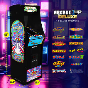 Arcade 1Up Arcade1Up GALAGA Deluxe 14 Games in 1, 5 Foot Stand-Up ...