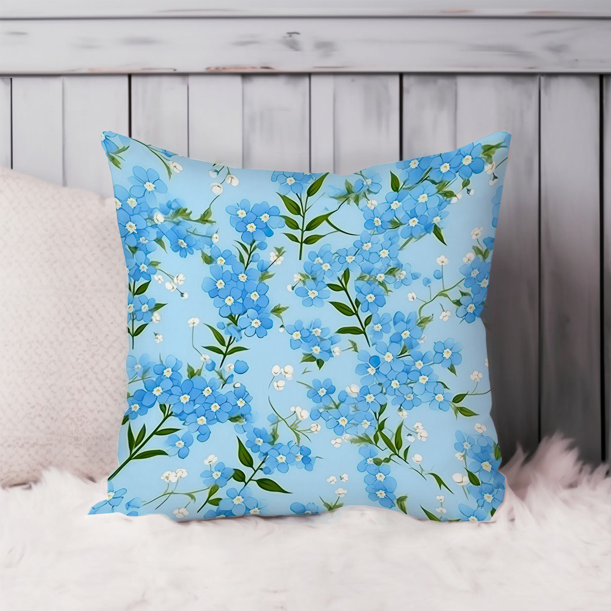 Ethan Taylor Floral Blue Flower Floral Modern Cottagecore Pattern IX ...