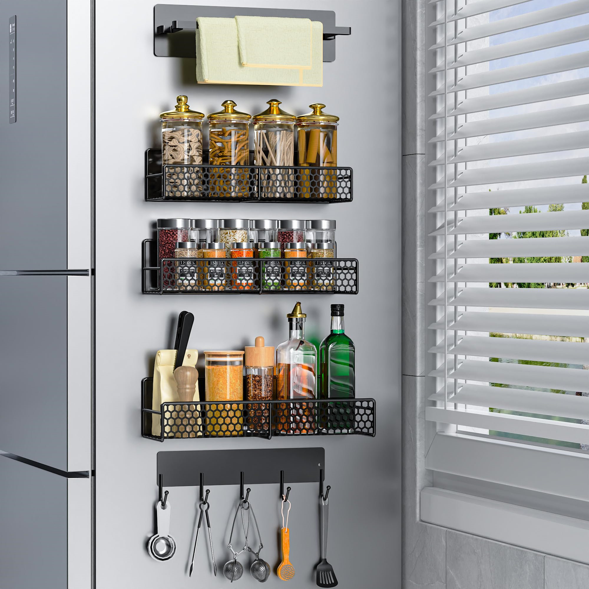 COKEIPPL 5-Pack Heavy-Duty Magnetic Shelves - Wayfair Canada