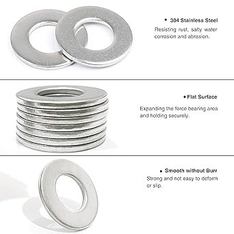 Juggernaut Storage Stainless Steel Flat Washer Pocket Door Hardware ...