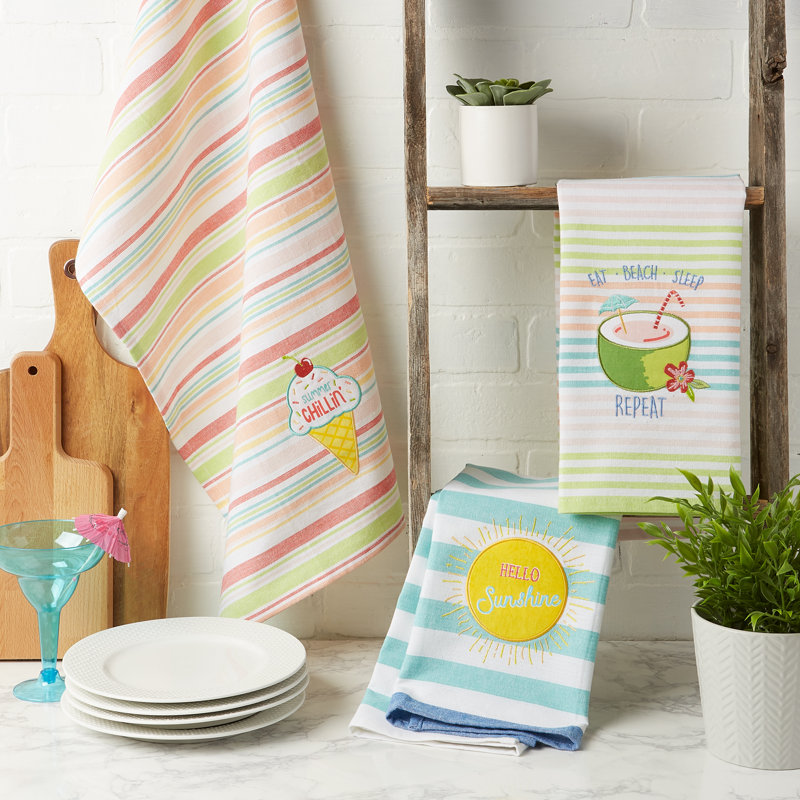 August Grove® Striped Assorted Linens Set | Wayfair