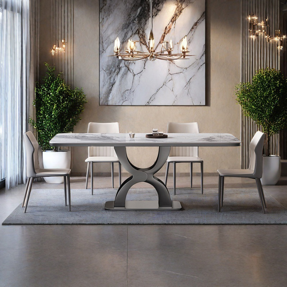 Elamer Simple high-end rectangular dining table set - Wayfair Canada