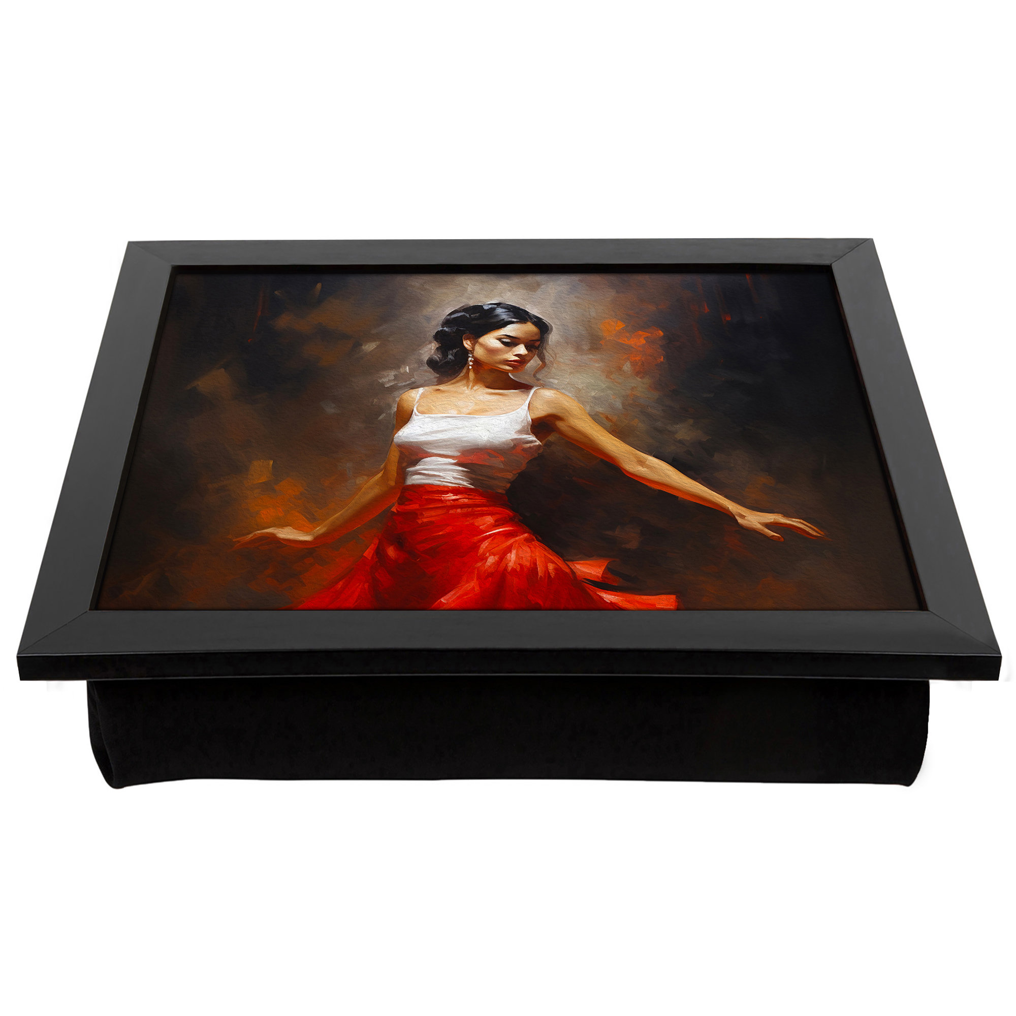 17 Stories Flamenco Dancer Classicism Lap Tray with Cushion | Wayfair.co.uk