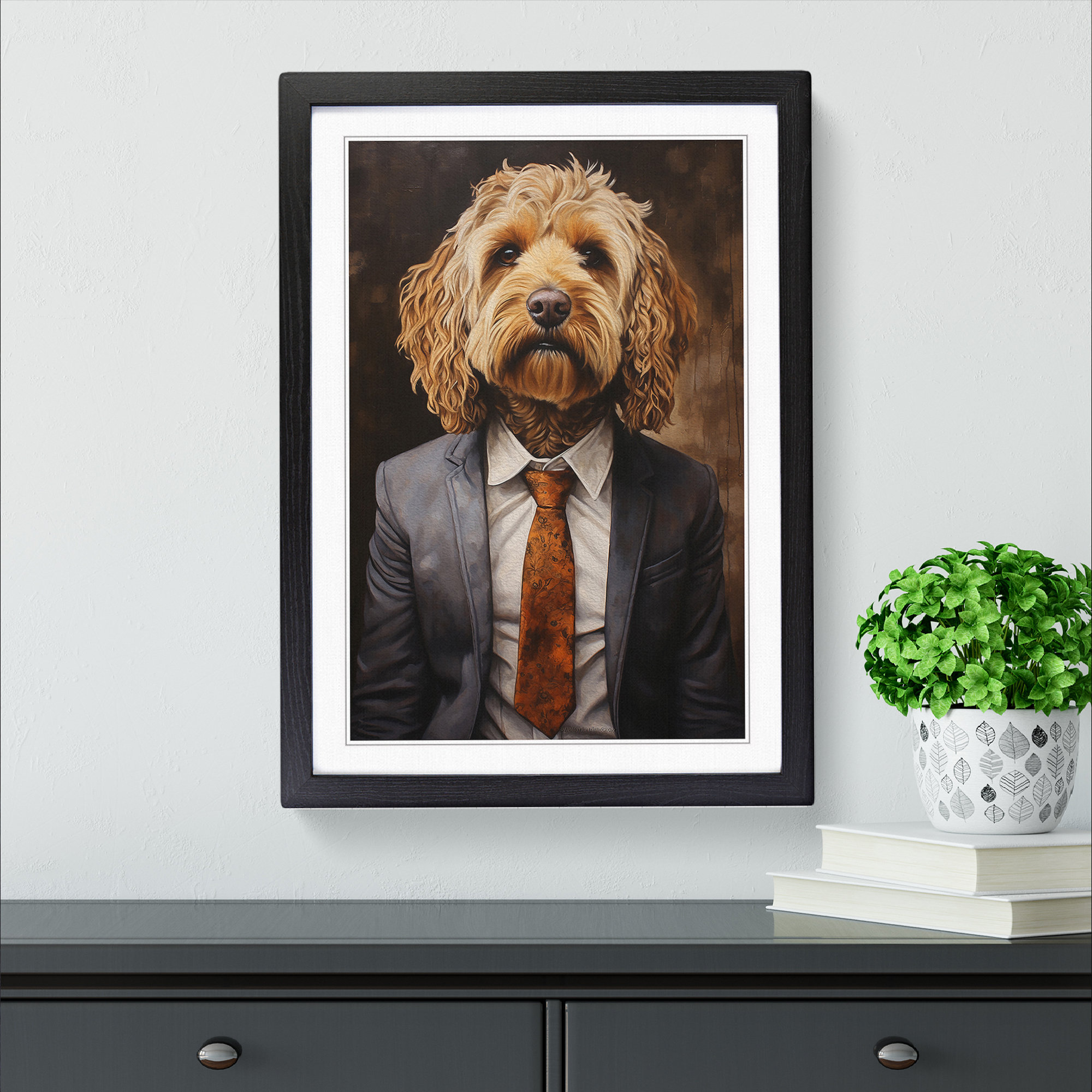 Big Box Art Cockapoo in a Suit Painting No.4 | Wayfair.co.uk