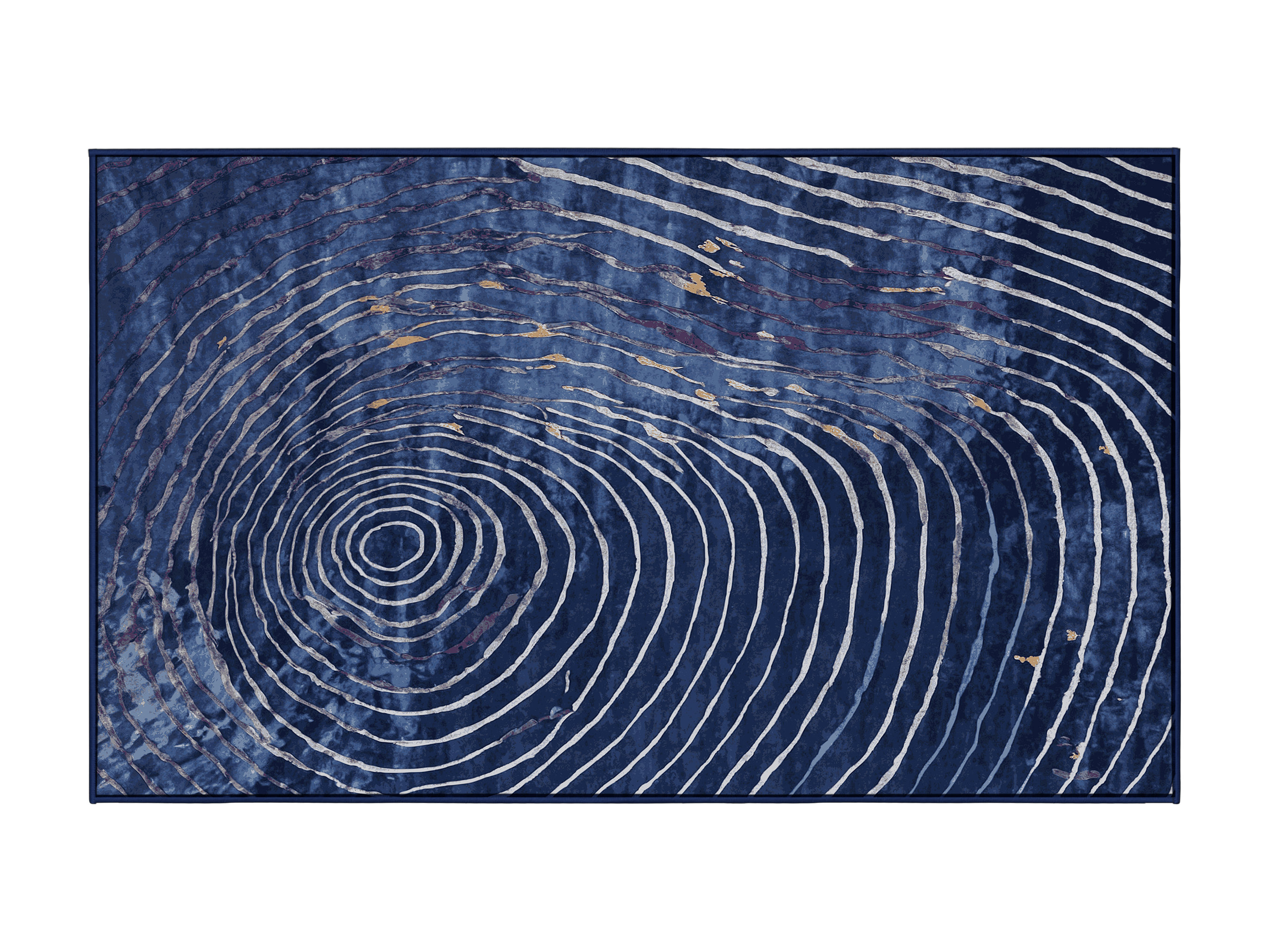 Wrought Studio™ Machine Washable Blue Area Rug | Wayfair