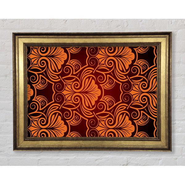 Bright Star Symmetrical Reds - Single Picture Frame Art Prints ...