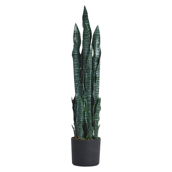 The Seasonal Aisle 90cm Faux Snake Plant (Sansevieria) Plant in Pot ...