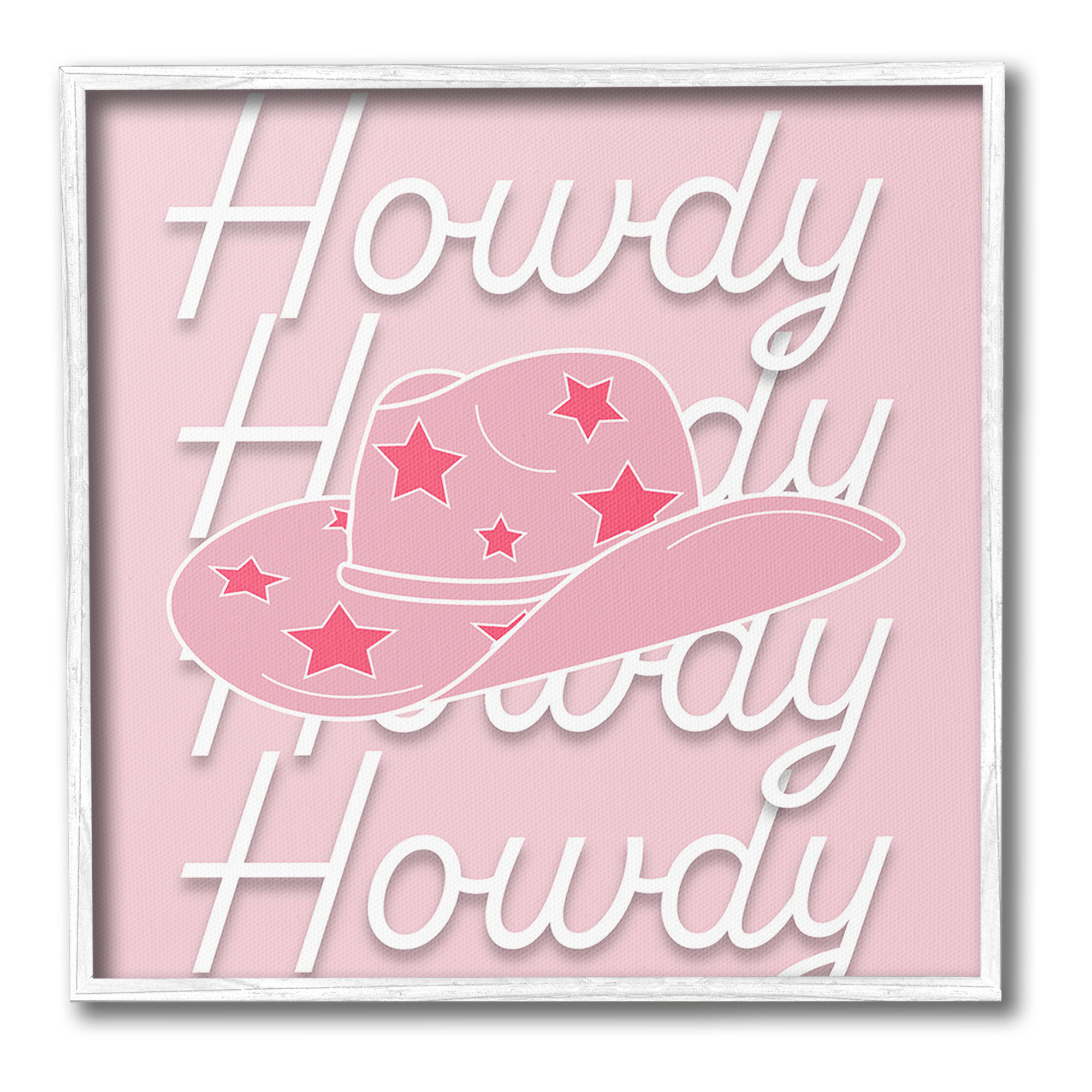 Trinx Soft Pink Howdy Pattern Wall Art Design By Corrine Rose Design ...