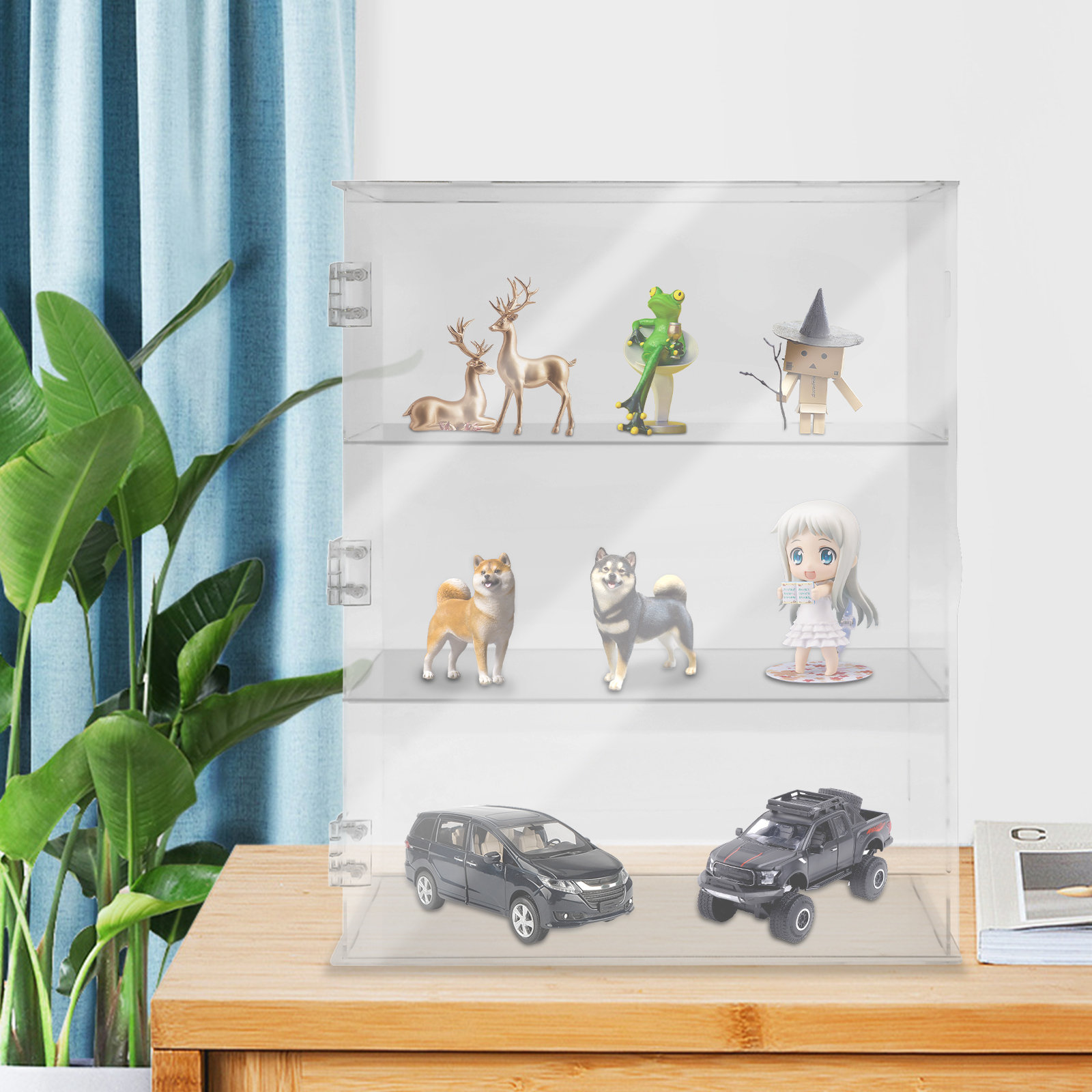 YINXIER 14.17'' H x 11.02'' W Plastic Trophy Display Case & Reviews ...