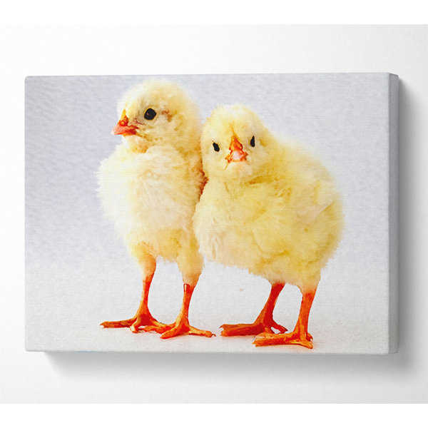 17 Stories Two Little Chicks - Wrapped Canvas Art Prints | Wayfair.co.uk