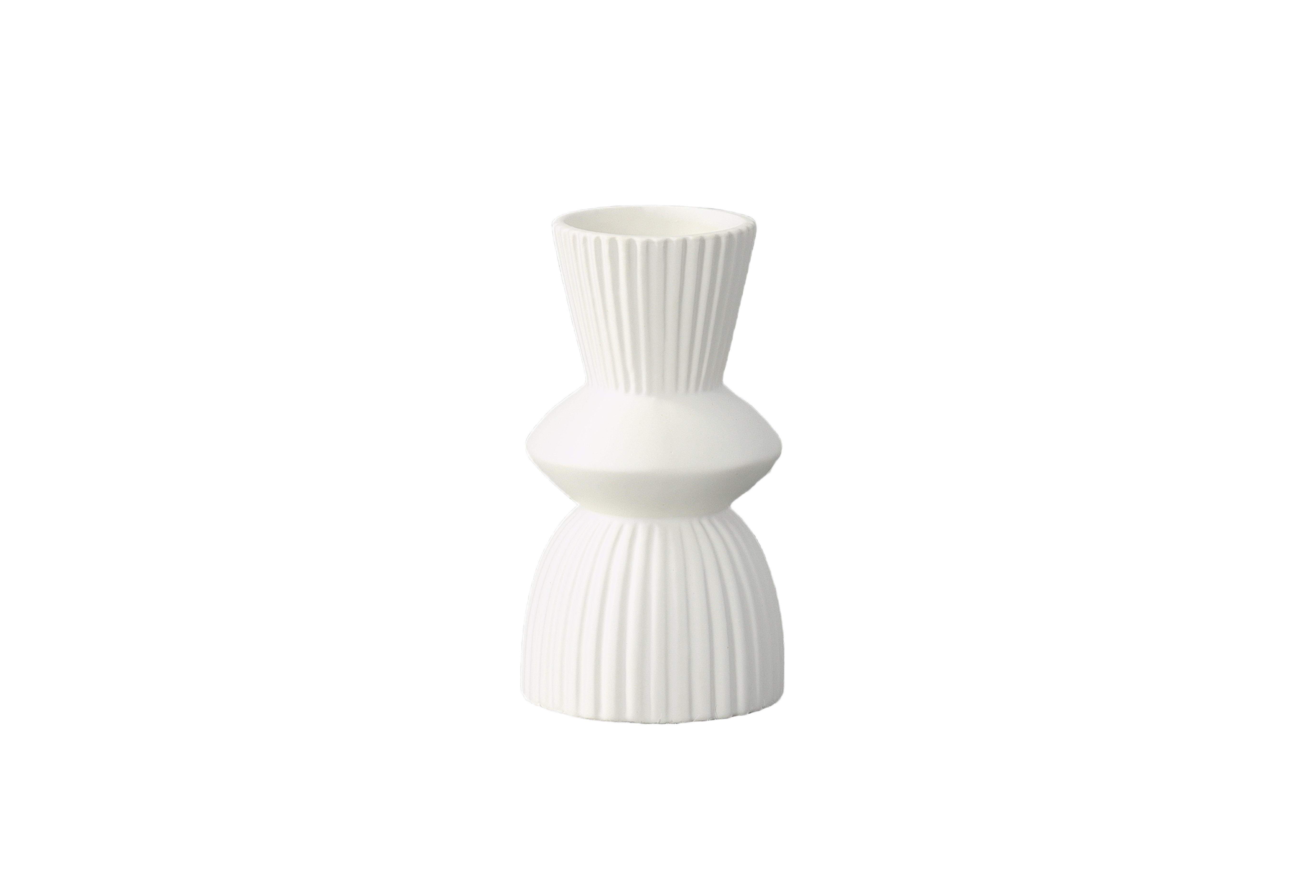 Wrought Studio™ Ceramic Round Vase with Trumpet Mouth and Debossed Line ...
