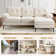Mercer41 Premont 83'' Upholstered Sofa & Chaise | Wayfair