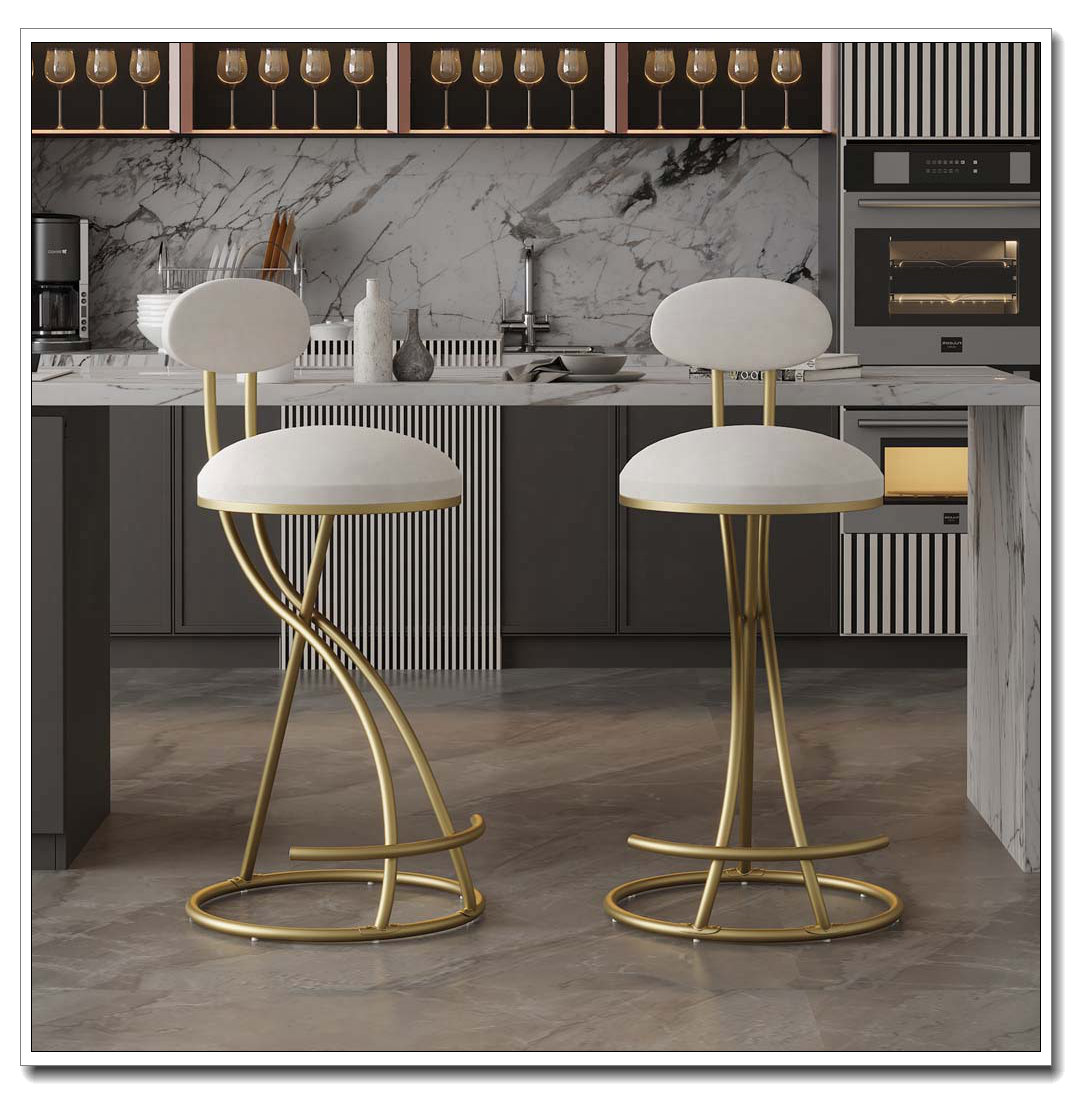 Corrigan Studio Upholstered Chairs for Kitchen Island & Dining Rooms ...