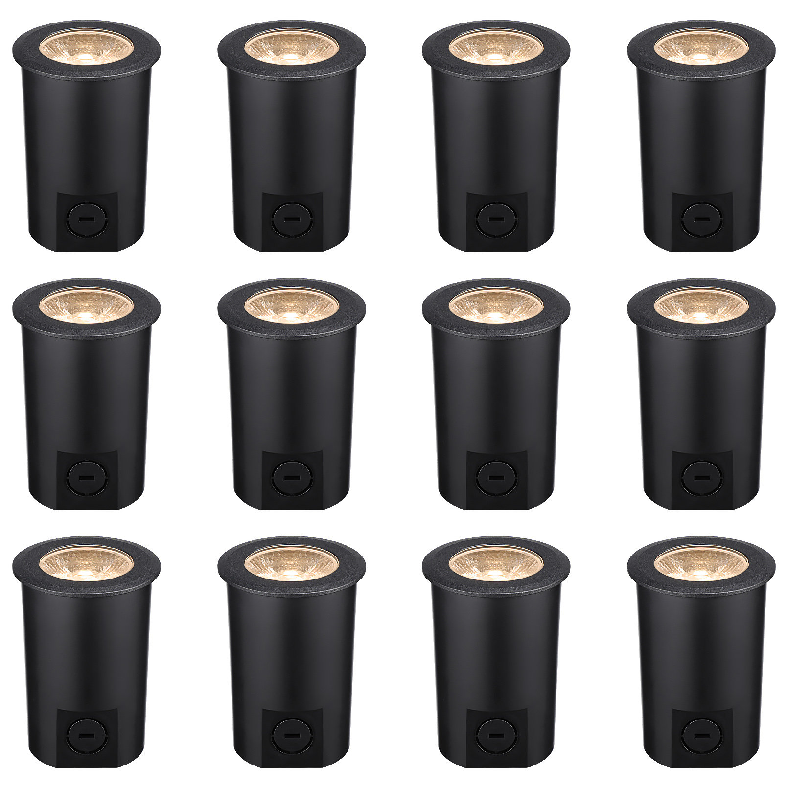 LEDVANS Black Low Voltage Integrated Led Aluminum Well Light - Wayfair ...