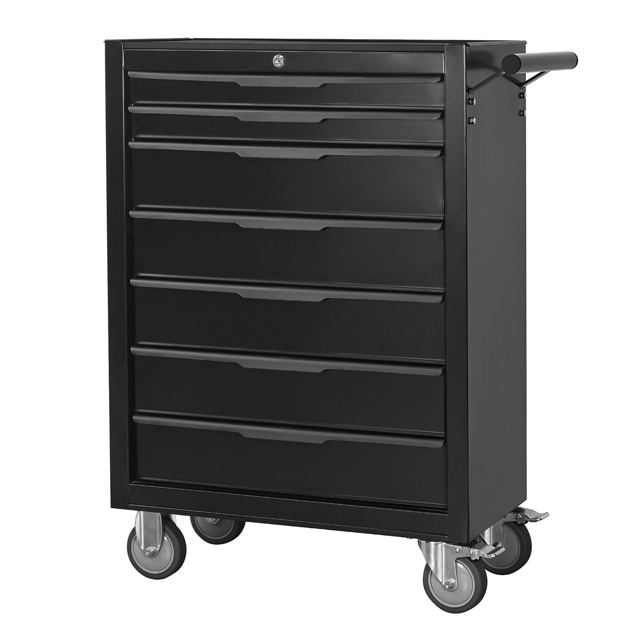 17 Stories 7-Drawer Rolling Tool Chest Cabinet, Large Capacity Metal ...