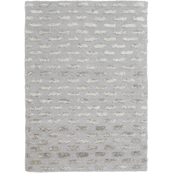 Ebern Designs Eralia Handmade Gray/Taupe Rug & Reviews | Wayfair