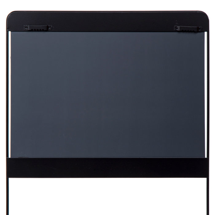 Gracie Oaks Dewan Metal Square with Shelves Accent Mirror | Wayfair