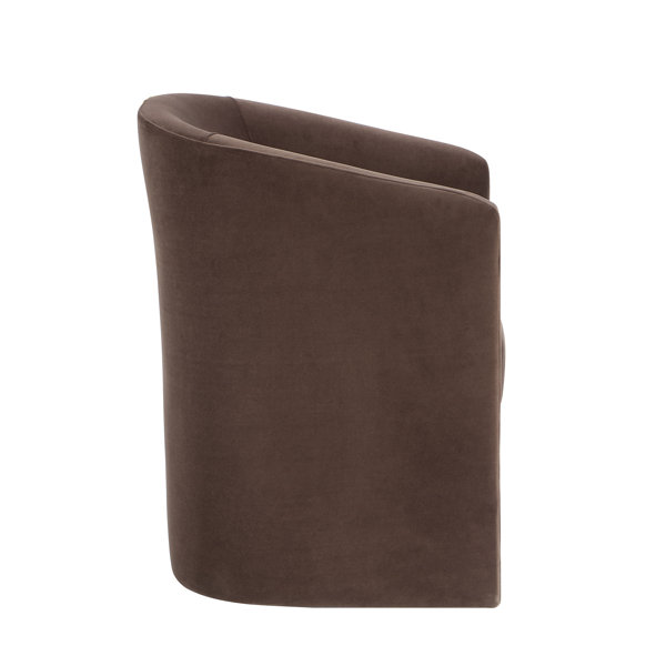 Willa Arlo Interiors Yoel Velvet Solid Back Arm Chair & Reviews | Wayfair