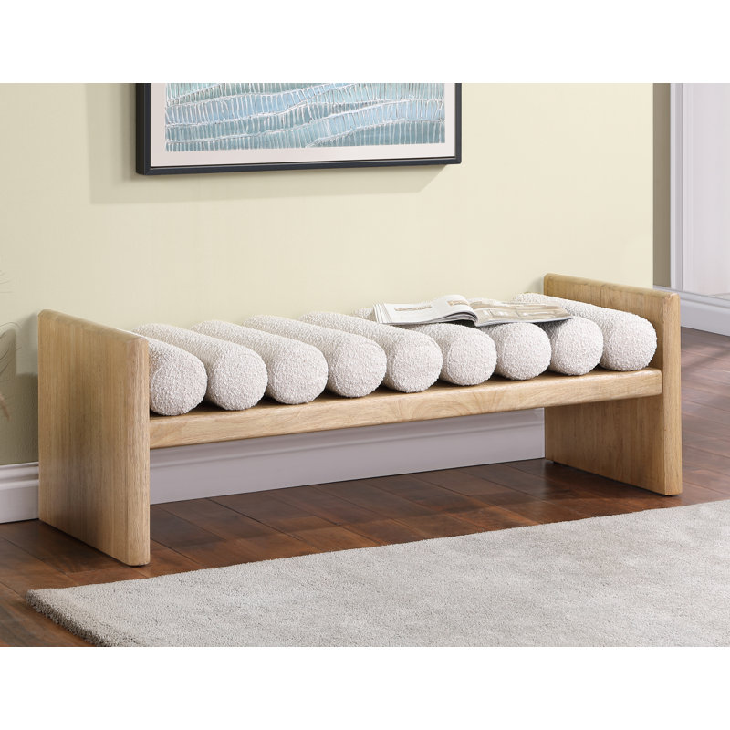 Latitude Run® Adelino Wool Upholstered Bench | Wayfair