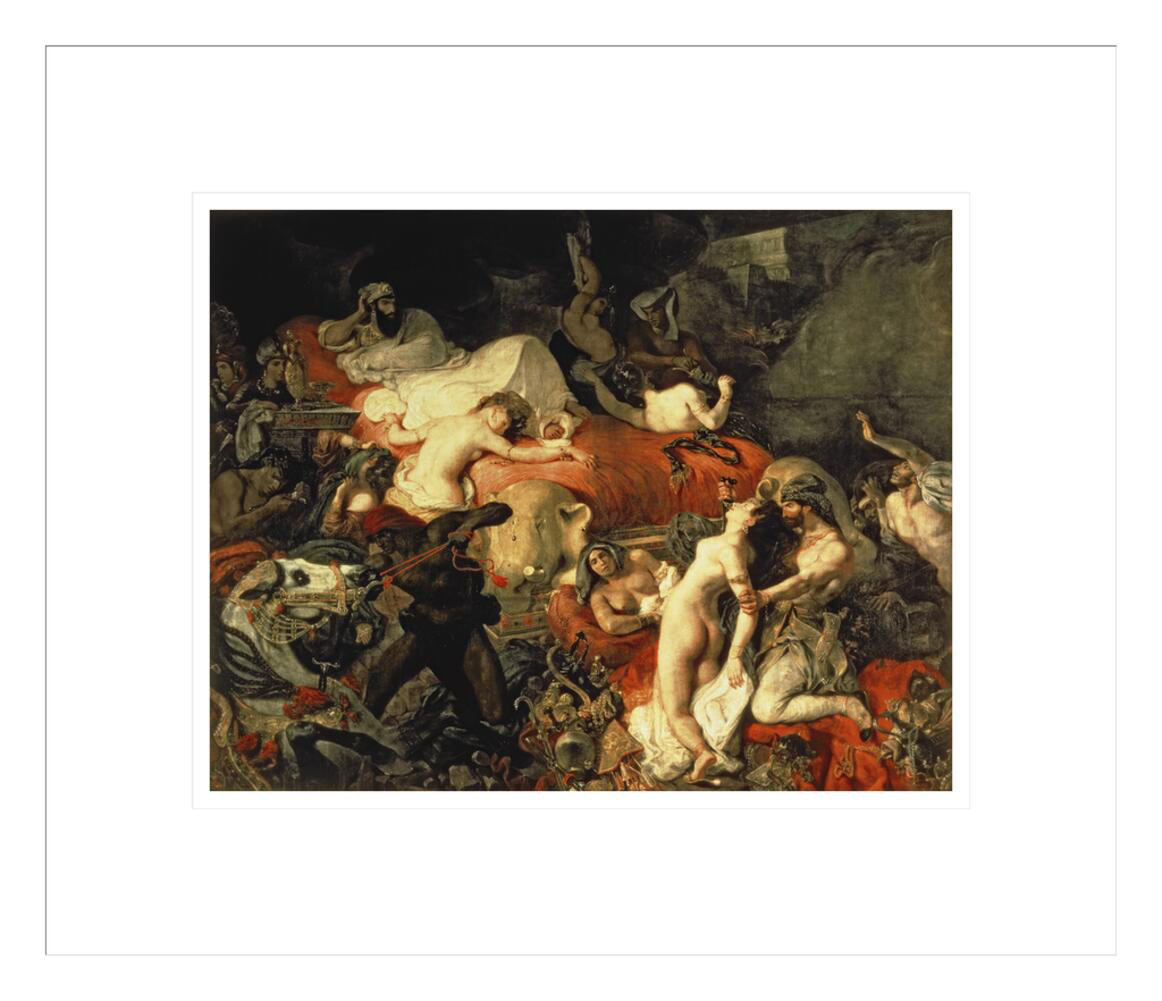 Astoria Grand The Death of Sardanapalus by Eugène Delacroix -Framed ...