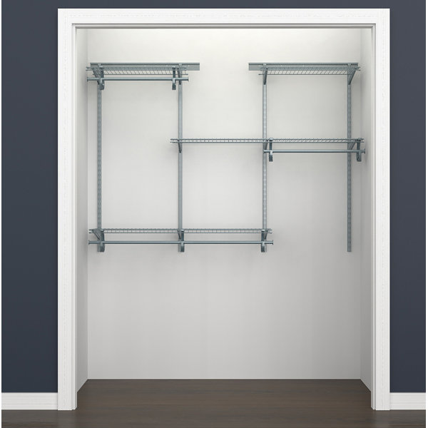 ClosetMaid ShelfTrack 48" W - 72" W Closet System Starter Kit & Reviews ...