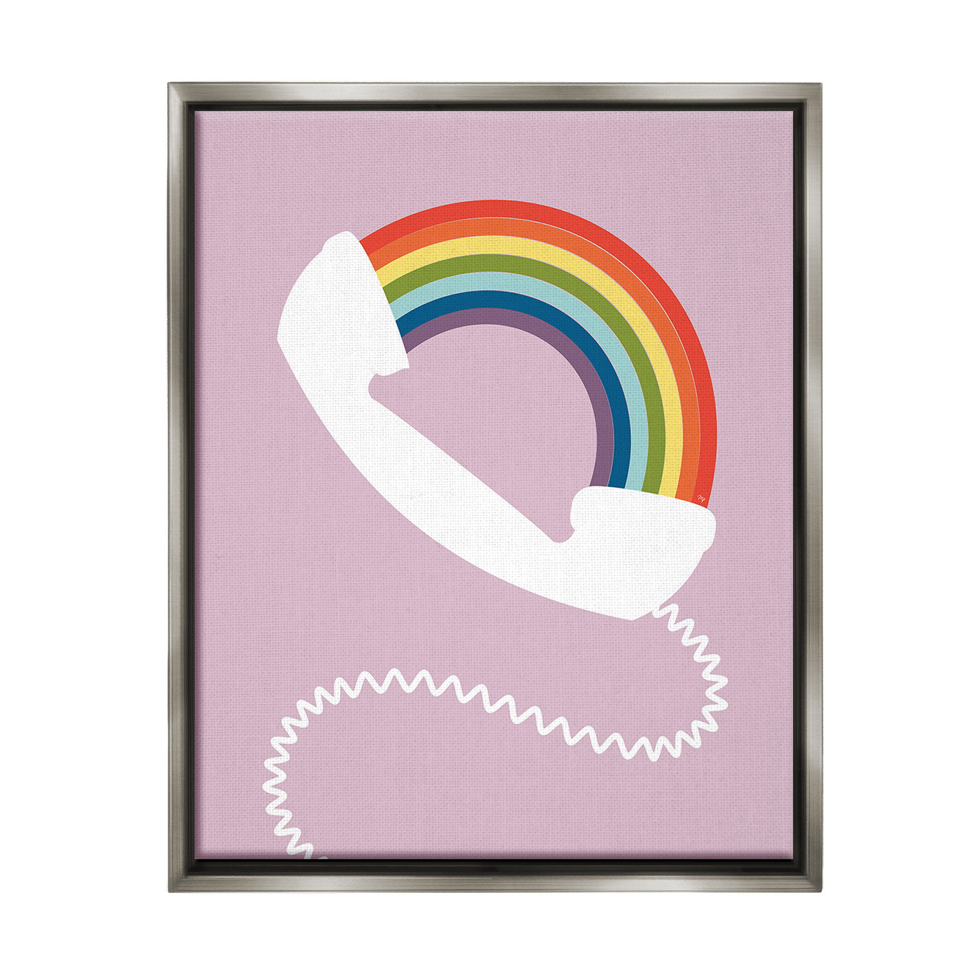 Ivy Bronx " Modern Rainbow Telephone " by Martina Pavlova on | Wayfair