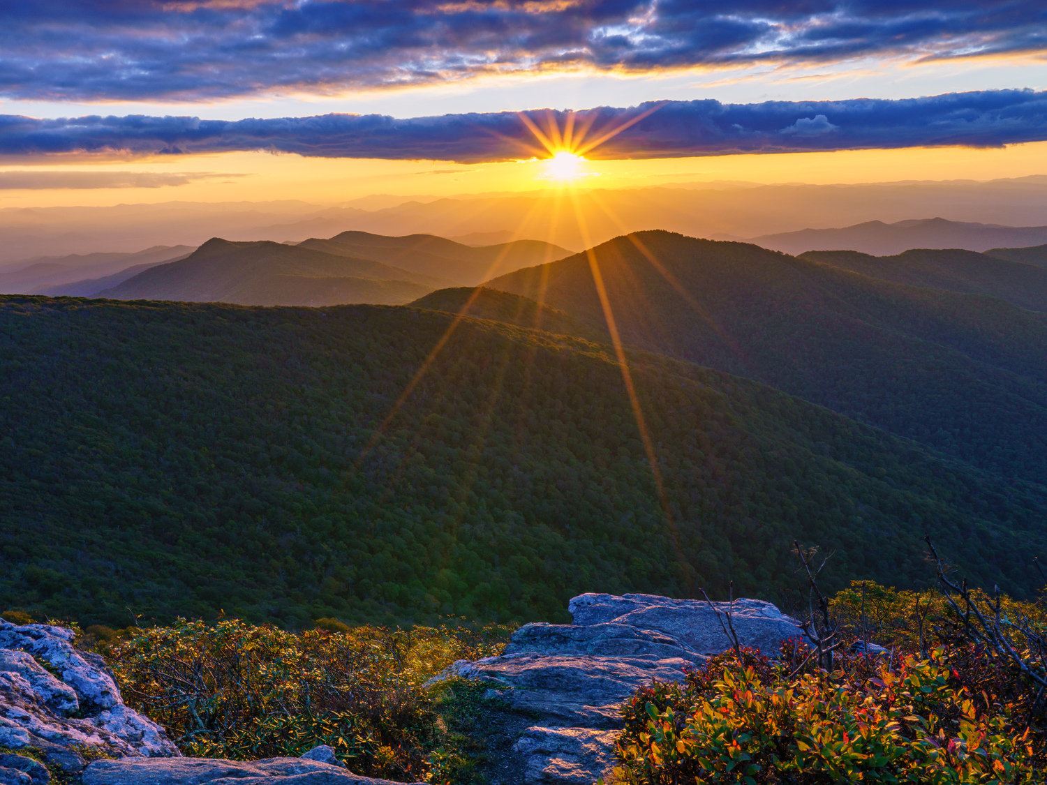 Made & Curated Magical Sunset at Craggy Pinnacle, North Carolina by ...