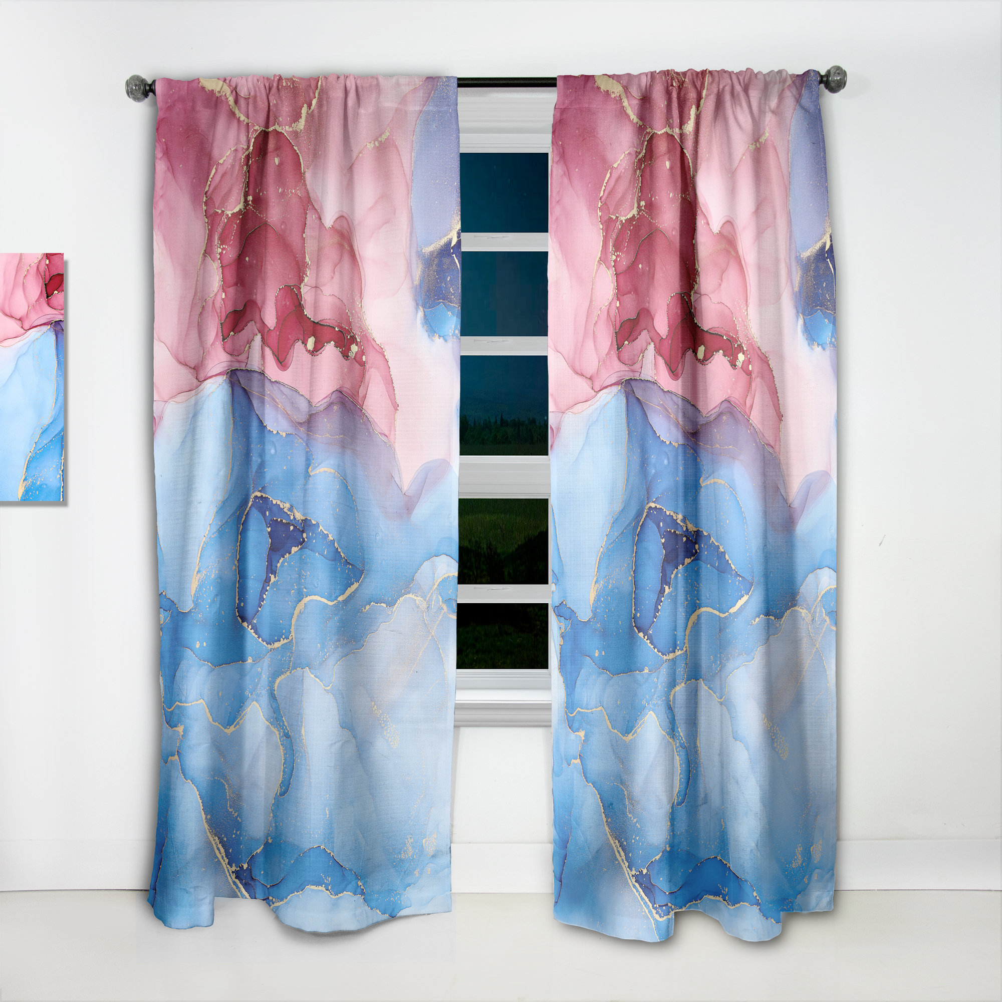 Design Art Blue And Purple Luxury Abstract Fluid Art III - Abstract ...