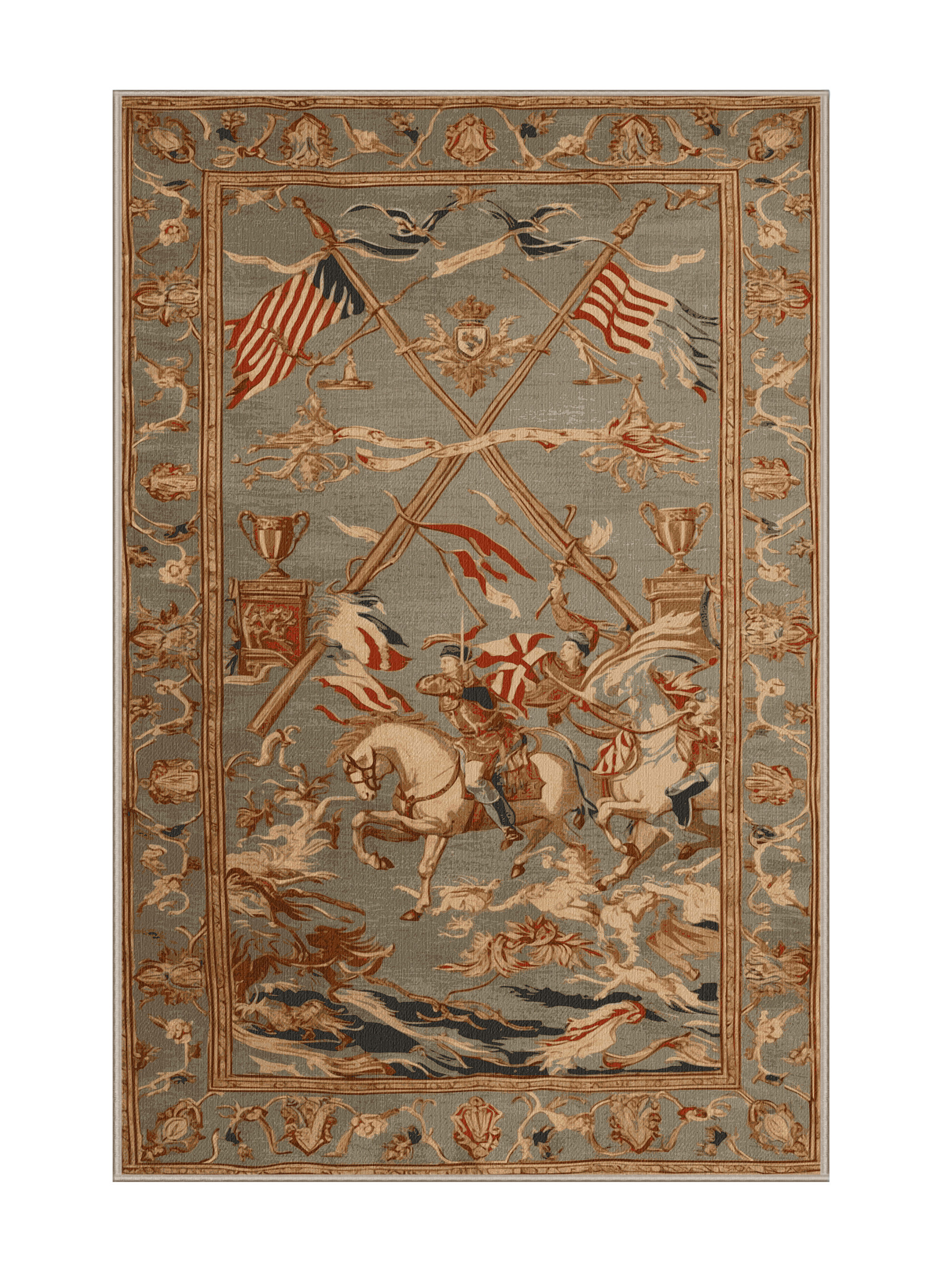 Wildon Home® Machine Washable French Beige Area Rug | Wayfair