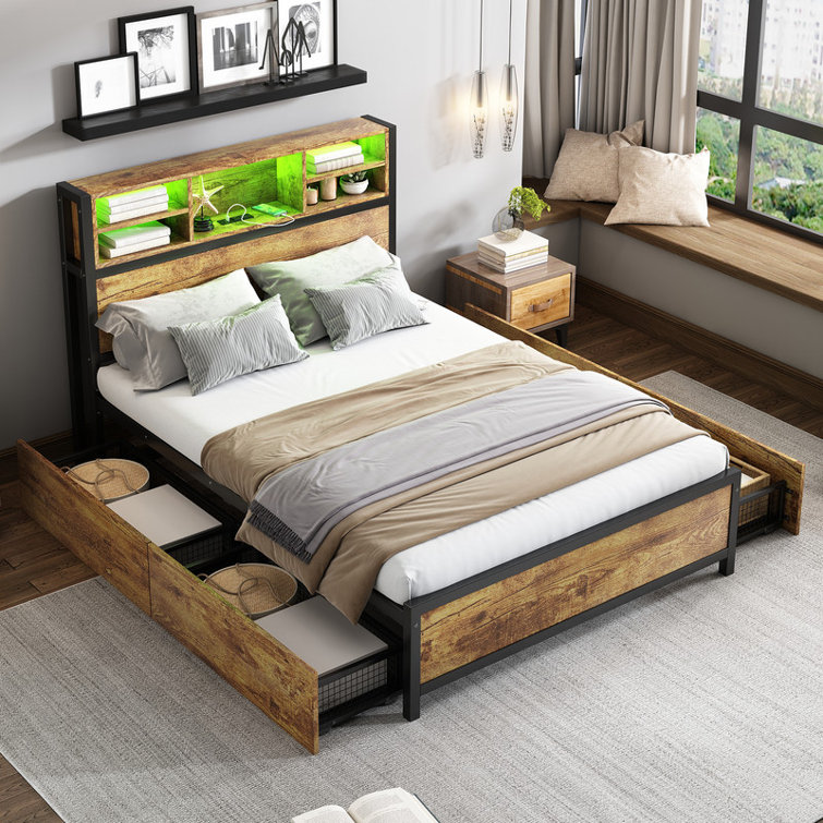 Wrought Studio Jivil Platform Storage Bed | Wayfair