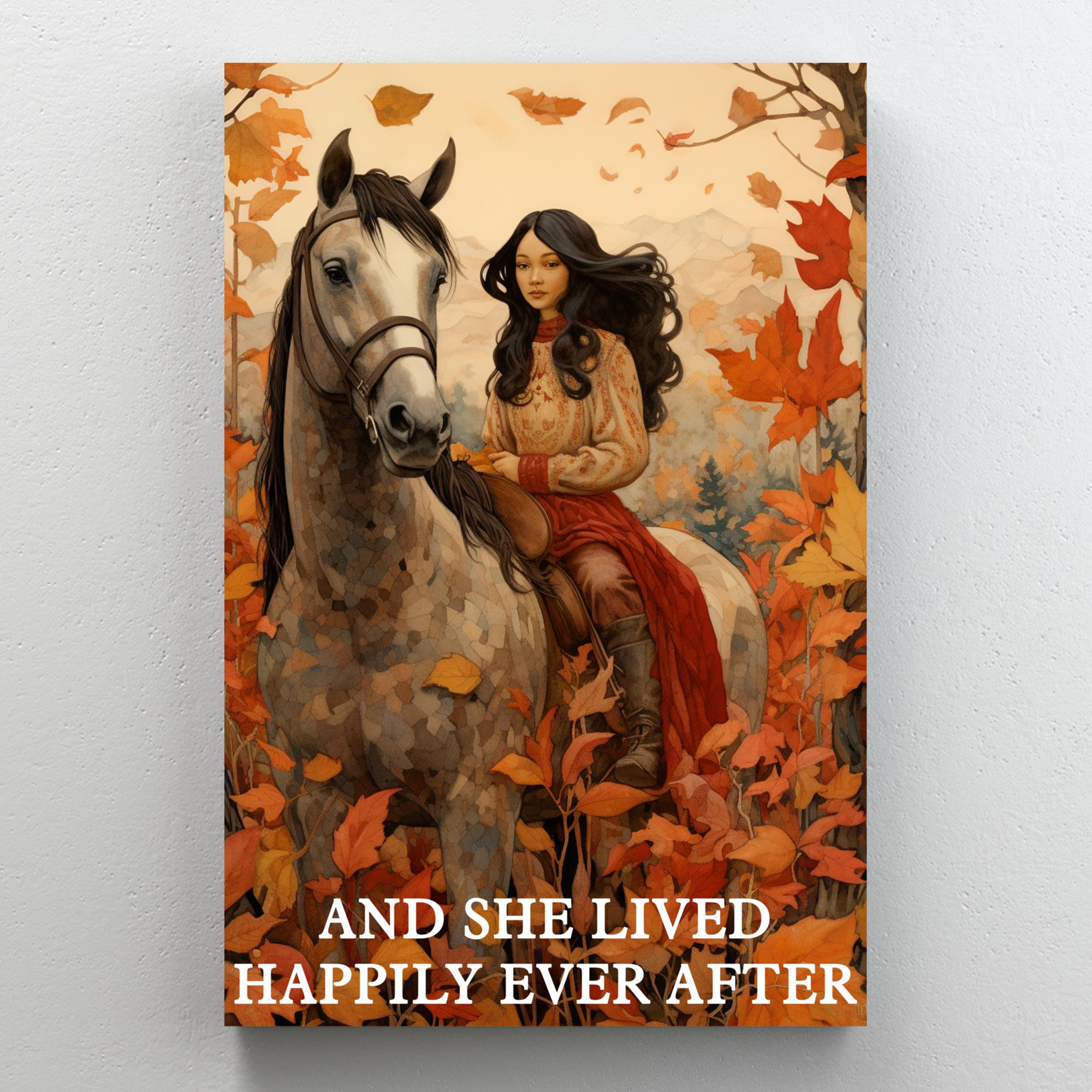 Trinx Jataurus Horse And She Lived Happily - 1 Piece Rectangle Graphic ...