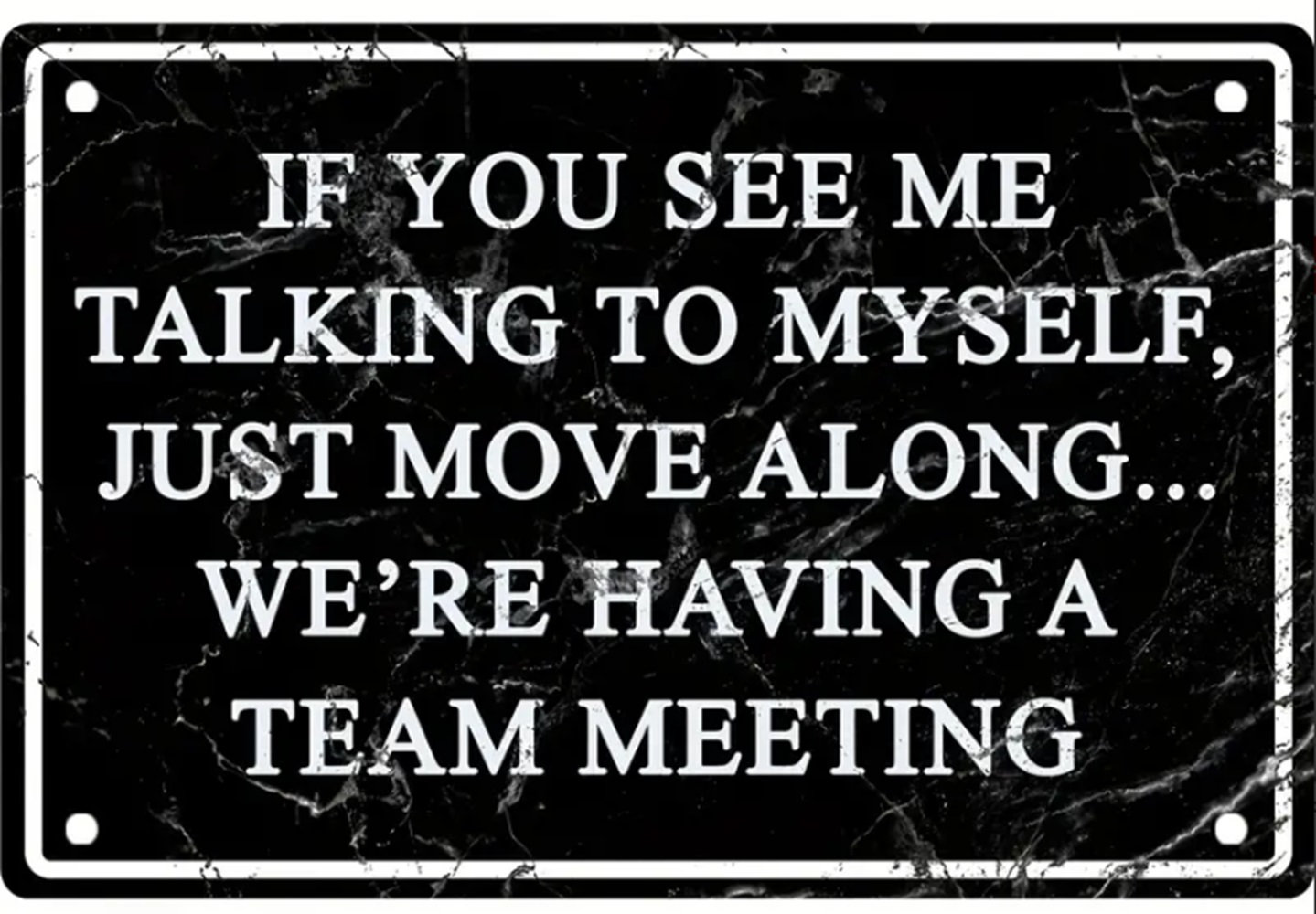 Finishing Touches Dorm Office Den Humor Personality Tin Sign We're ...