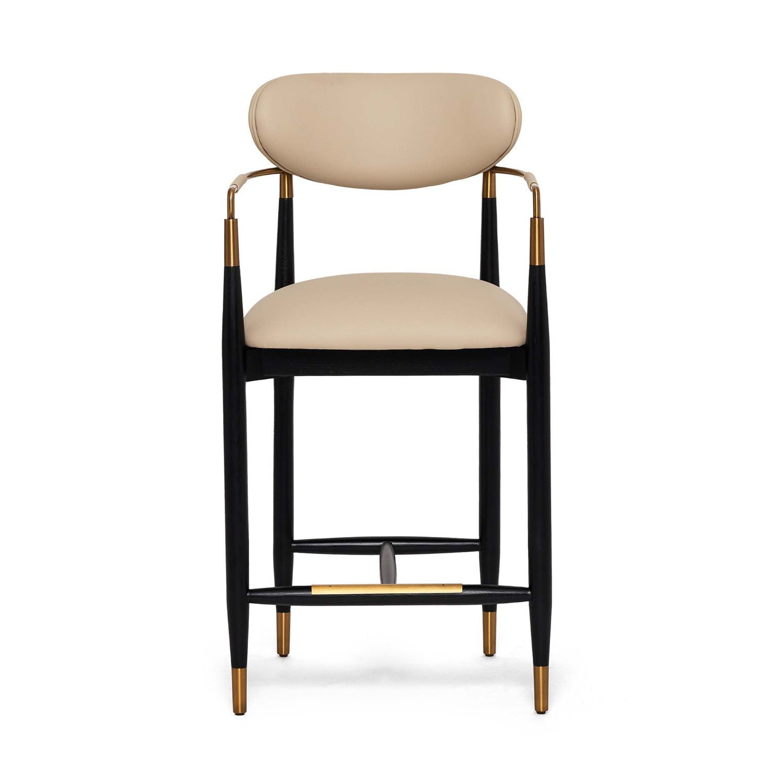 Interlude Cidra Bar Stool - Walnut | Wayfair