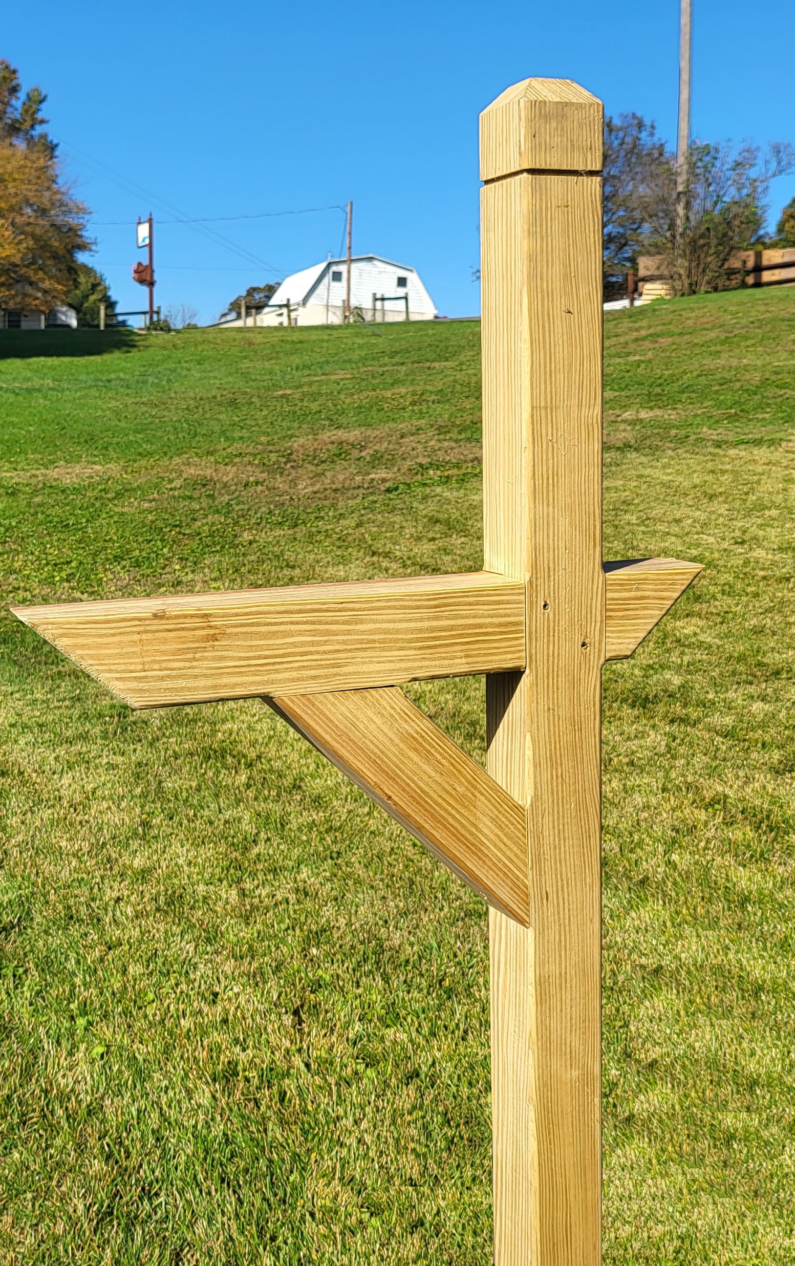 Amish Mailbox 25" W x 83'' H In-Ground Decorative Post & Reviews | Wayfair