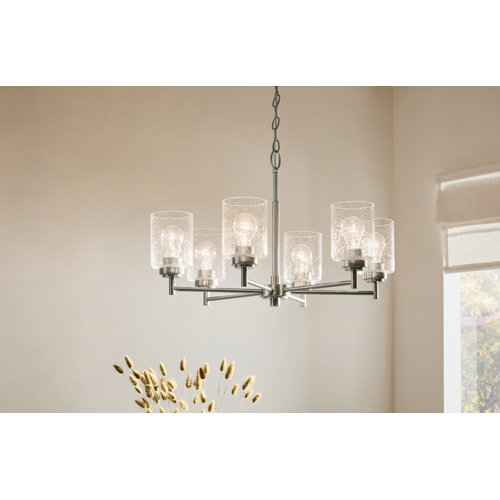 Brushed Nickel Chandeliers You'll Love | Wayfair