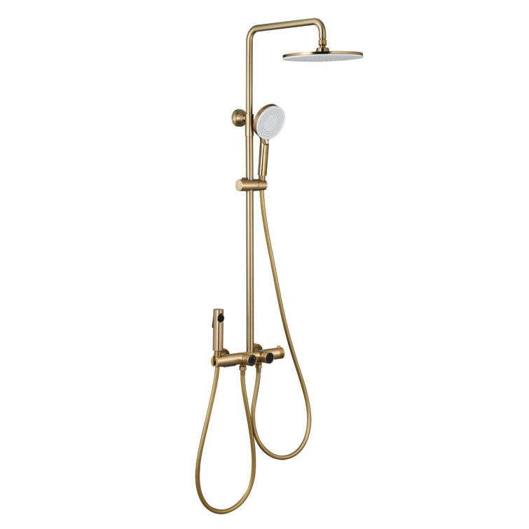 MODLAND Wall Mounted Four Function Thermostatic Bathroom Shower System ...