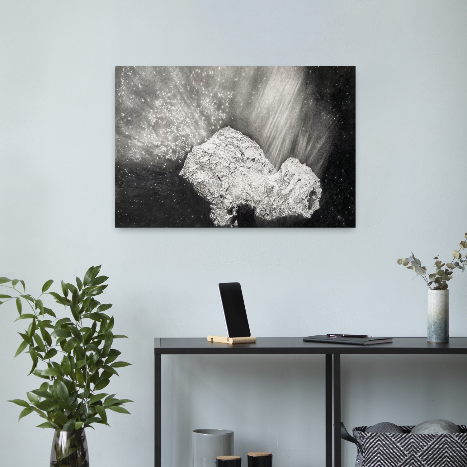 Wrought Studio™ Churyumov Gerasimenko Abstract Contemporary Landscape ...