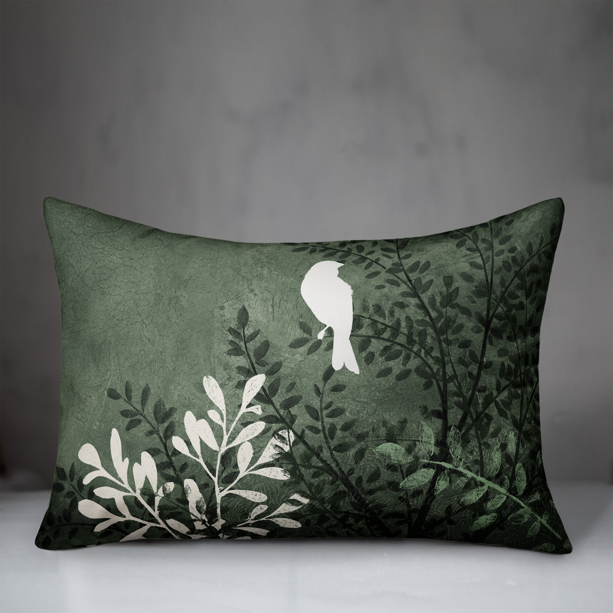 Winston Porter Timyah Bird on Branch Outdoor Rectangular Pillow Cover ...