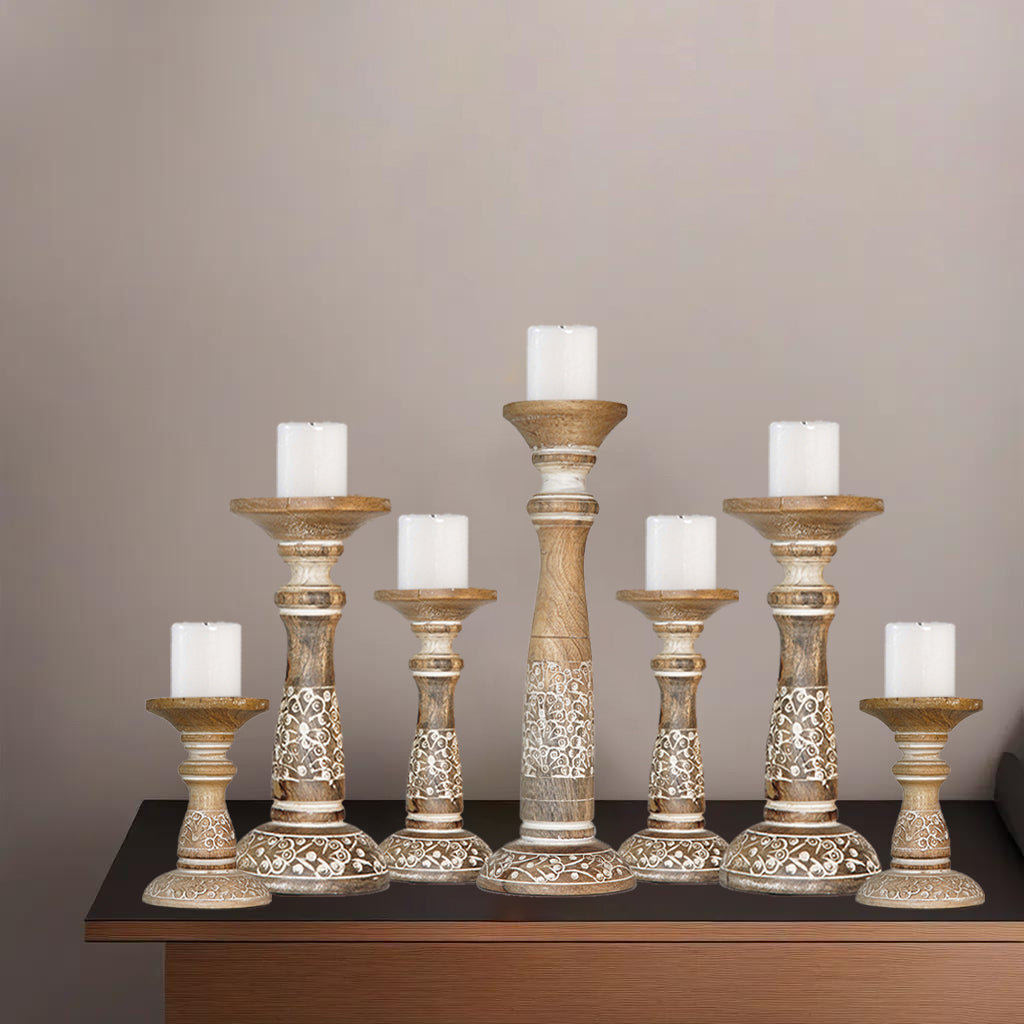 Ophelia & Co. 15'' H Wood Tabletop Pillar - Wayfair Canada