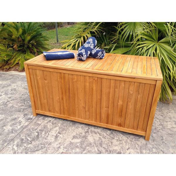 Bay Isle Home™ Everleigh Teak Deck Box & Reviews | Wayfair