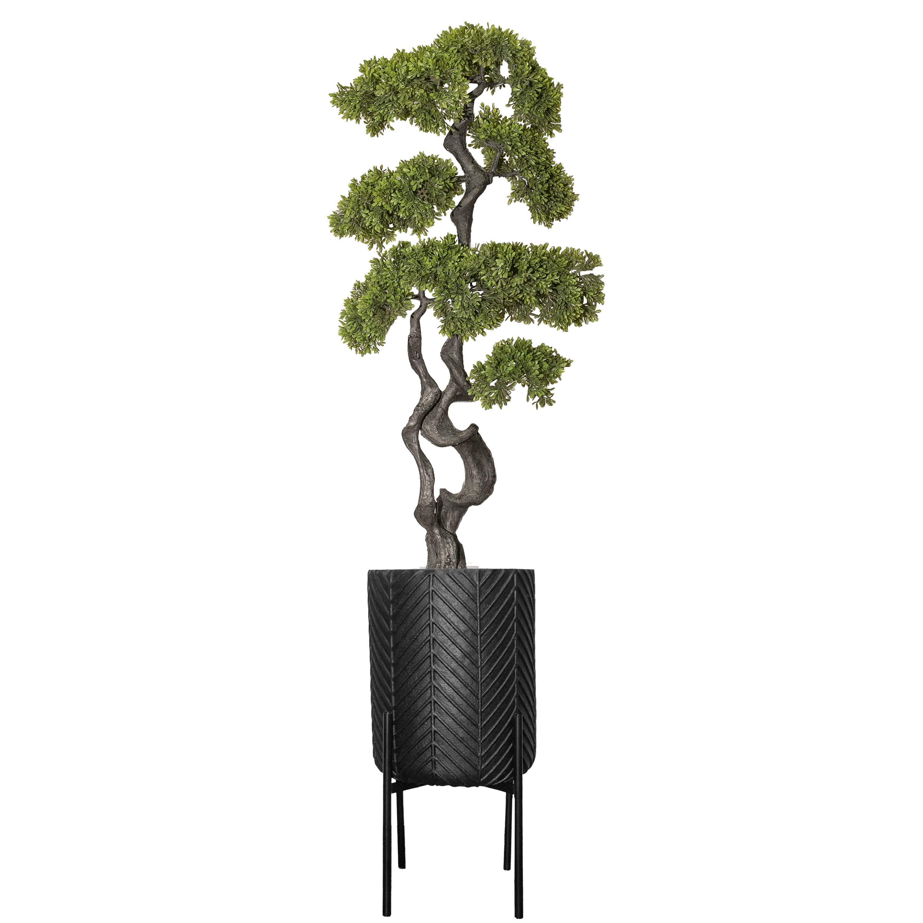 Primrue Hinkle 64.5'' Artificial Bonsai Tree in Planter | Wayfair