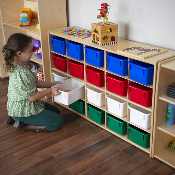 Wood Designs Contender 30 Compartment Cubby with Bins & Reviews | Wayfair