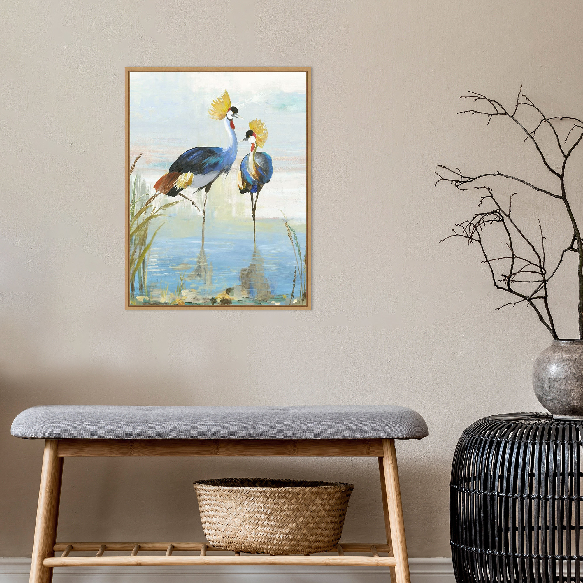 Bayou Breeze Heron Pairing by Aimee Wilson - Floater Frame Print on ...