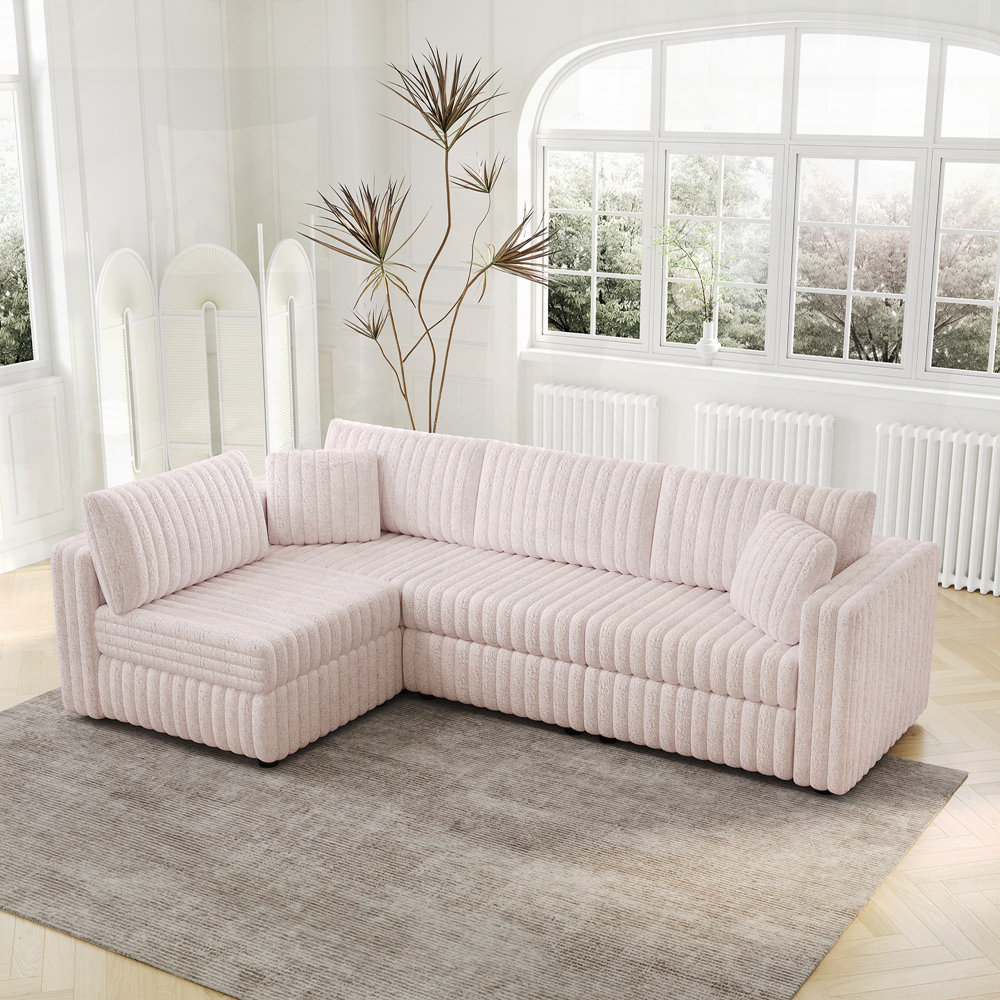 Ebern Designs Modular Design Sofa Ottoman with Hydraulic Lift - Wayfair ...