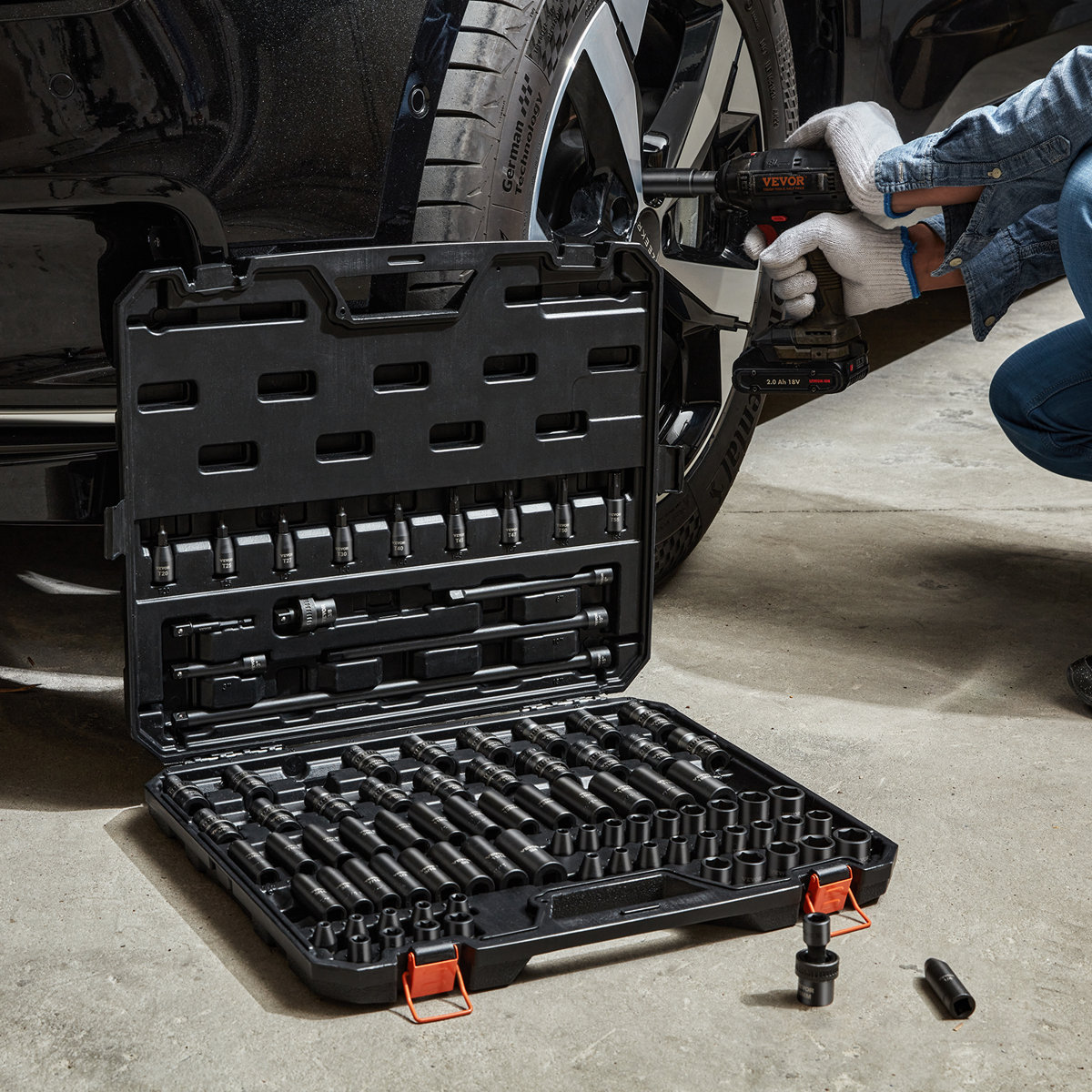 WFX Utility™ 15.9" Drive Bit Ratchet Tool Kit Case | Wayfair