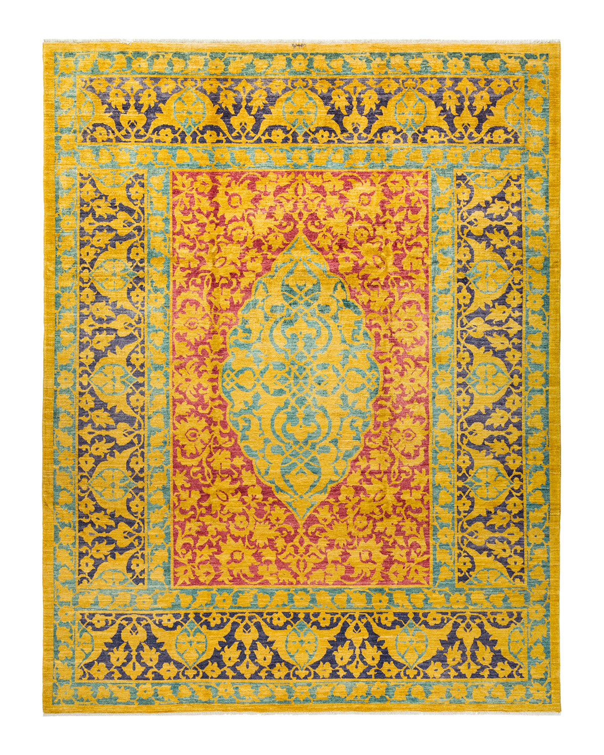 Isabelline Sayat One-of-a-Kind Hand-Knotted 9'3" x 11'9" Wool Area Rug ...