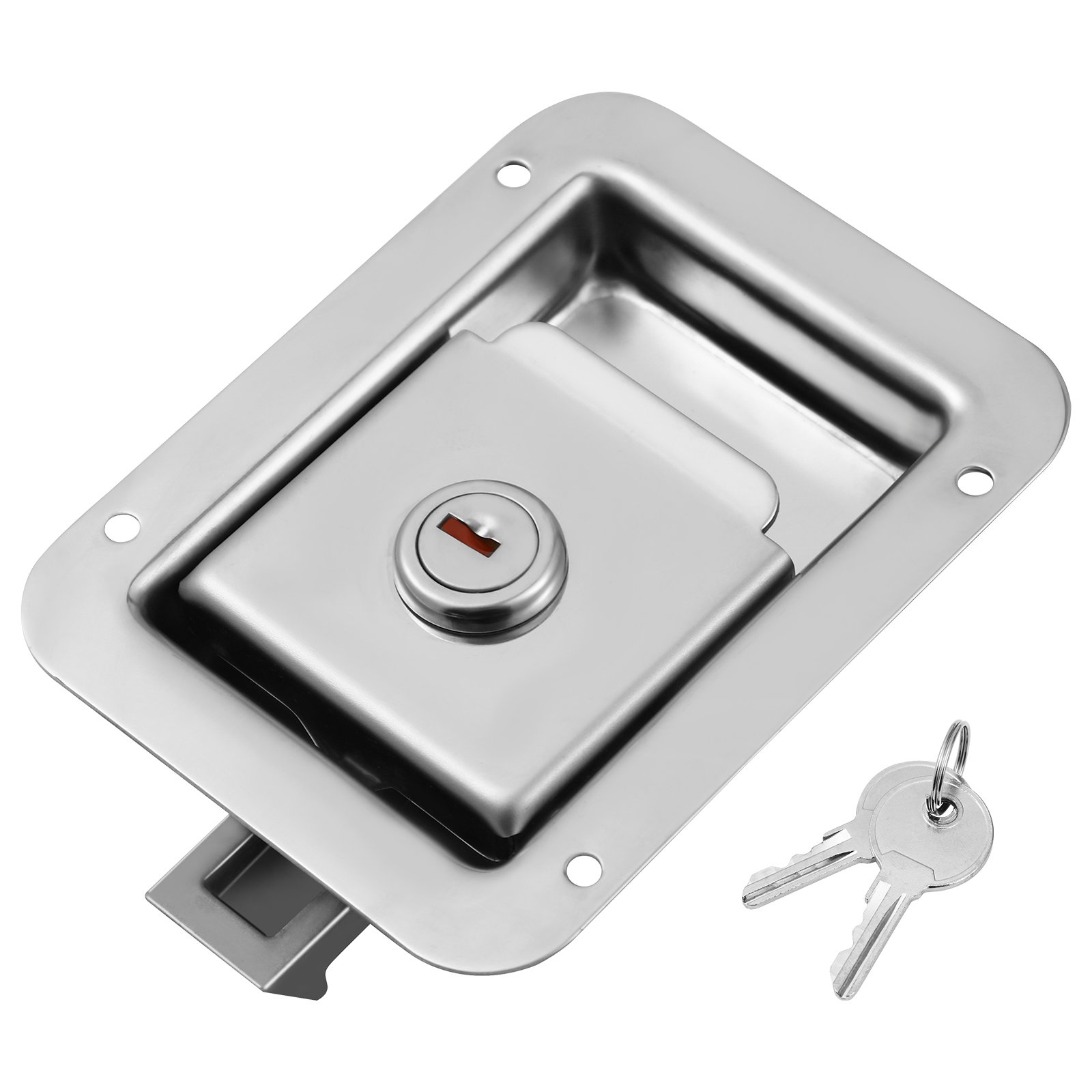 PINXOR Stainless Steel Paddle Handle Lock Door Latch Heavy Duty Flush ...
