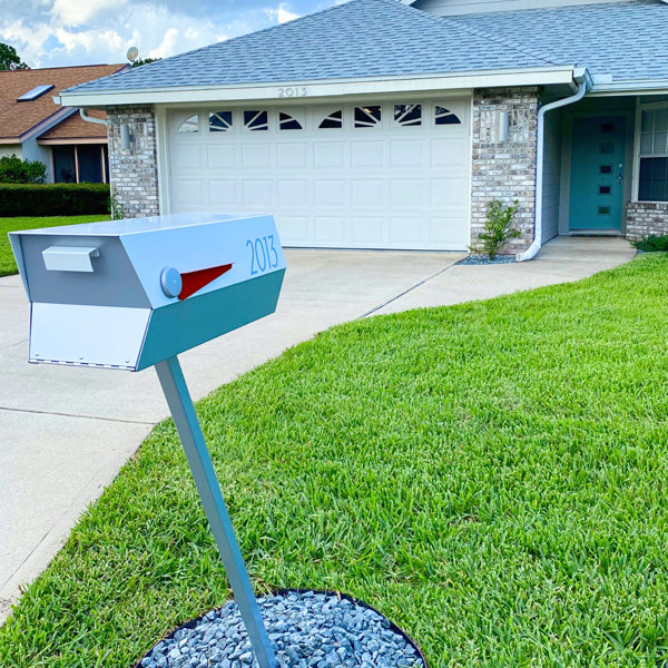Modbox USA Modern Post Mounted Mailbox & Reviews | Wayfair